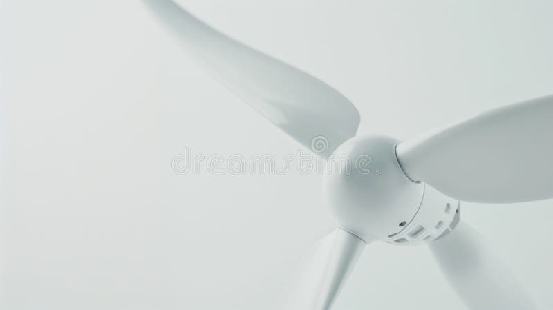 Minimalist White Ceiling Fan Design. Generative Ai Stock Illustration ...