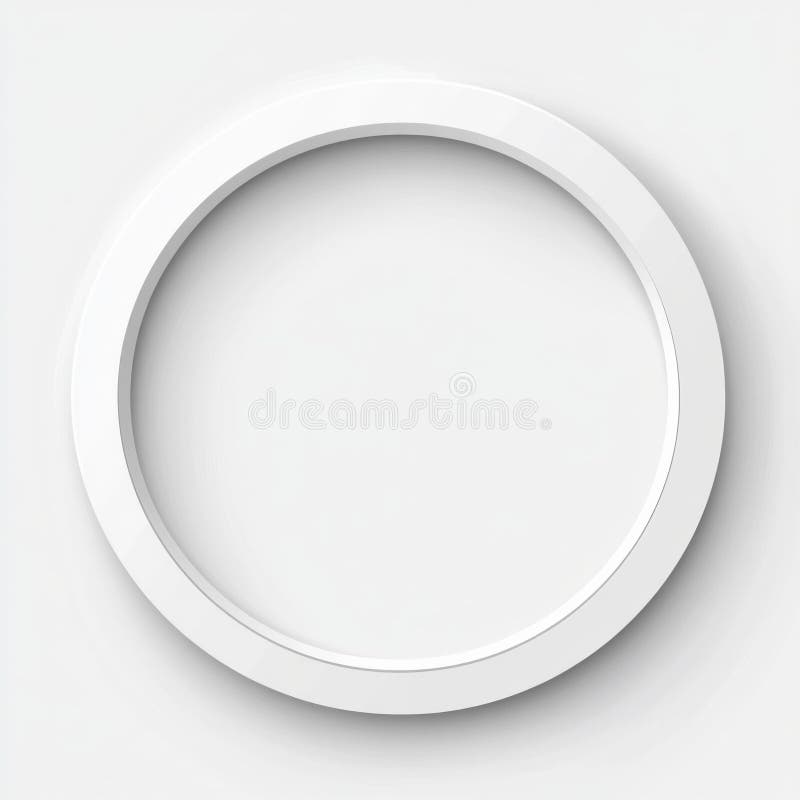 Minimalist White Circular Frame Plain Background Stock Photos - Free ...