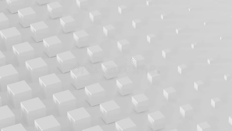 Minimalist White Cube Pattern on Gray Background 4k 60fps Looping ...