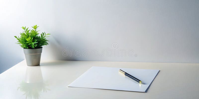 A Minimalist White Desk Workspace Perfect for Productivity and ...