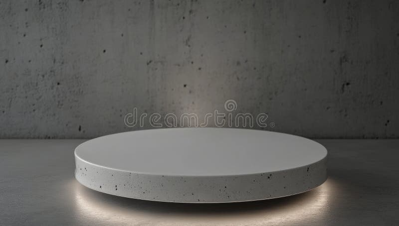 A Minimalist White Display Stage Studio Image Represents a Clean and ...
