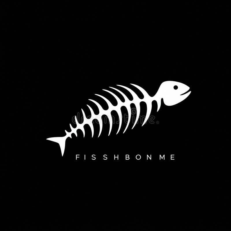 Fish Black White Skeleton Stock Illustrations – 1,889 Fish Black White ...