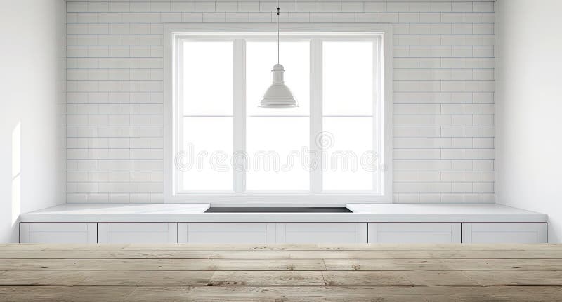 Minimalist White Kitchen Interior, Modern and Clean Design ...