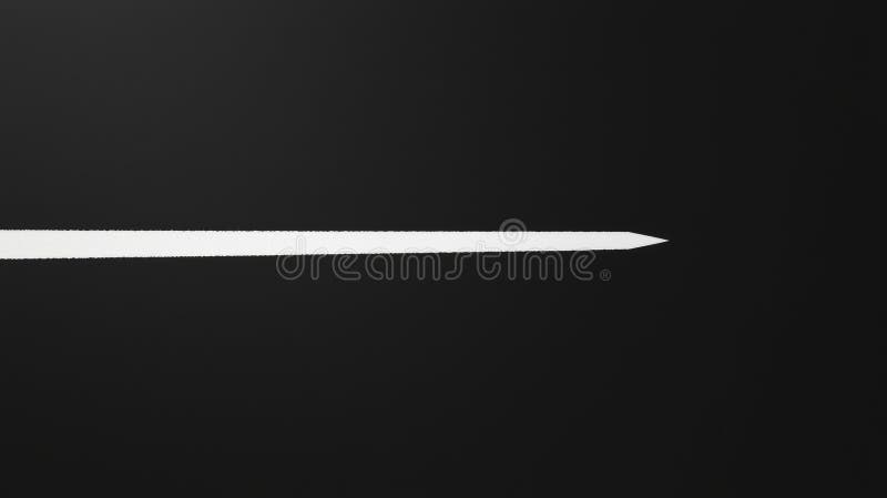 Minimalist White Line on Dark Background Stock Illustration ...