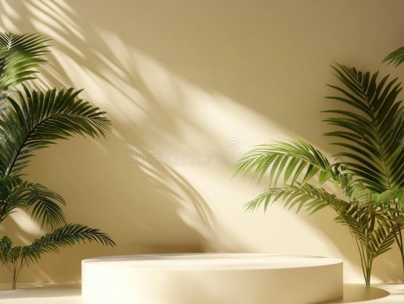 White Platform Room Palm Trees Stock Photos - Free & Royalty-Free Stock ...