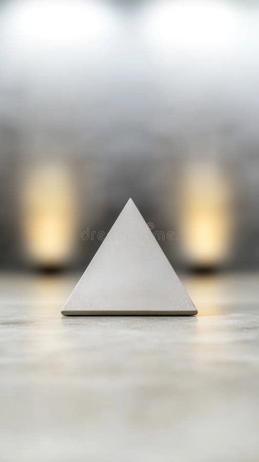 Abstract Pyramid Structure Minimalist Background Soft Light Stock ...