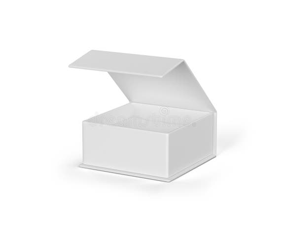 Minimalist White Rectangular Box with Rounded Edges and Smooth Material ...