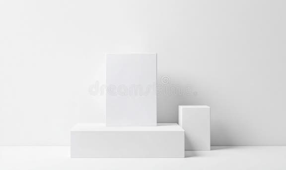 Minimalist White Rectangular Pedestal for Product Display. Generative ...