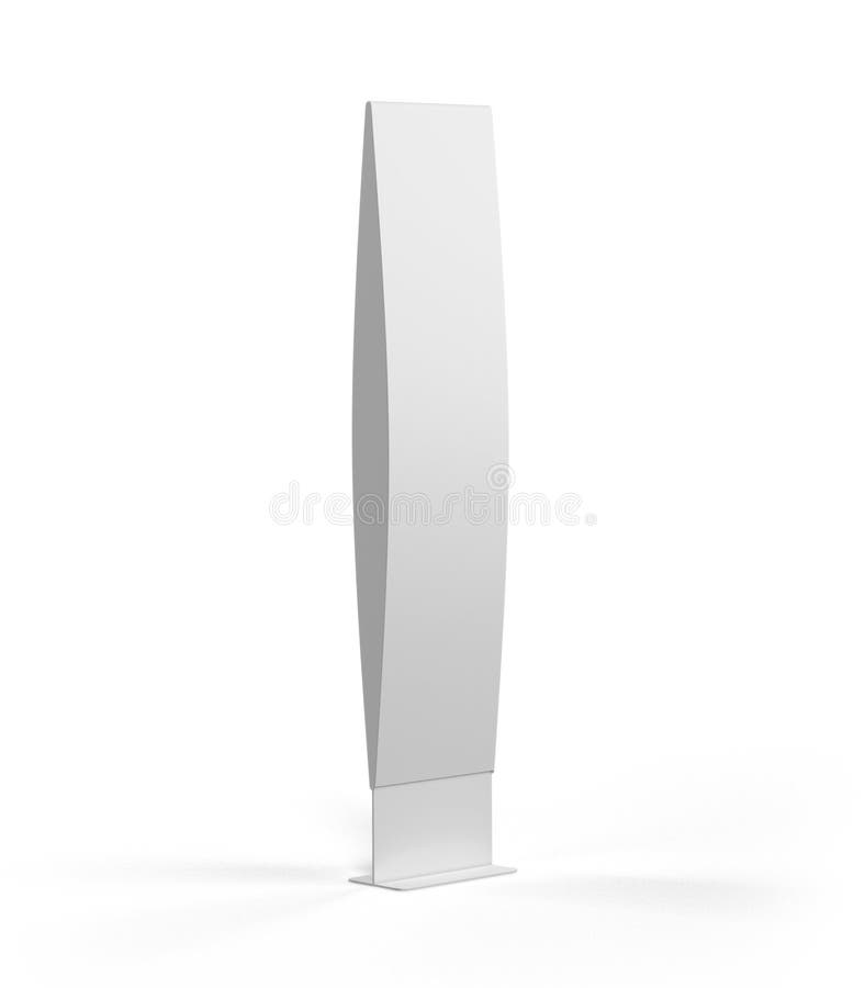 Minimalist White Sign for Information Display Stock Illustration ...