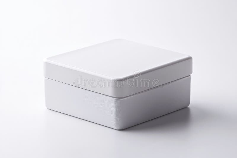 Square White Box Lid Isolated Background Minimalist Style Stock Photos ...