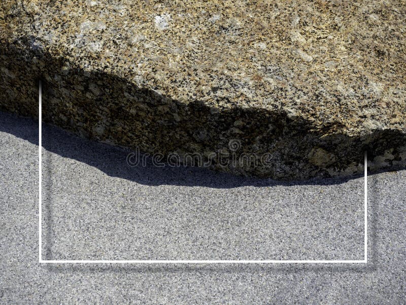 A Minimalist White Thin Line Makes a Decorated Square Frame on Two ...