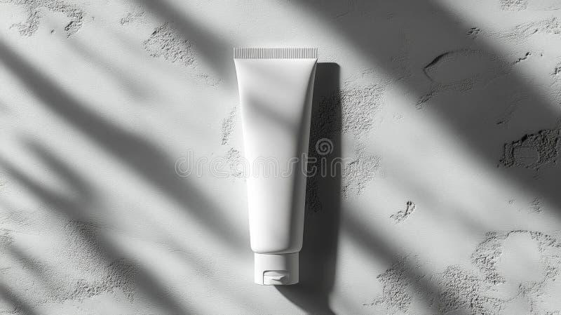 Minimalist White Tube Packaging Generative AI Stock Illustration ...