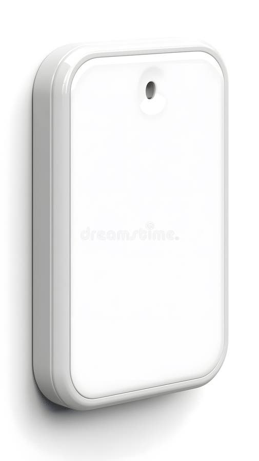 Minimalist White Wall-mounted Device Stock Illustration - Illustration ...