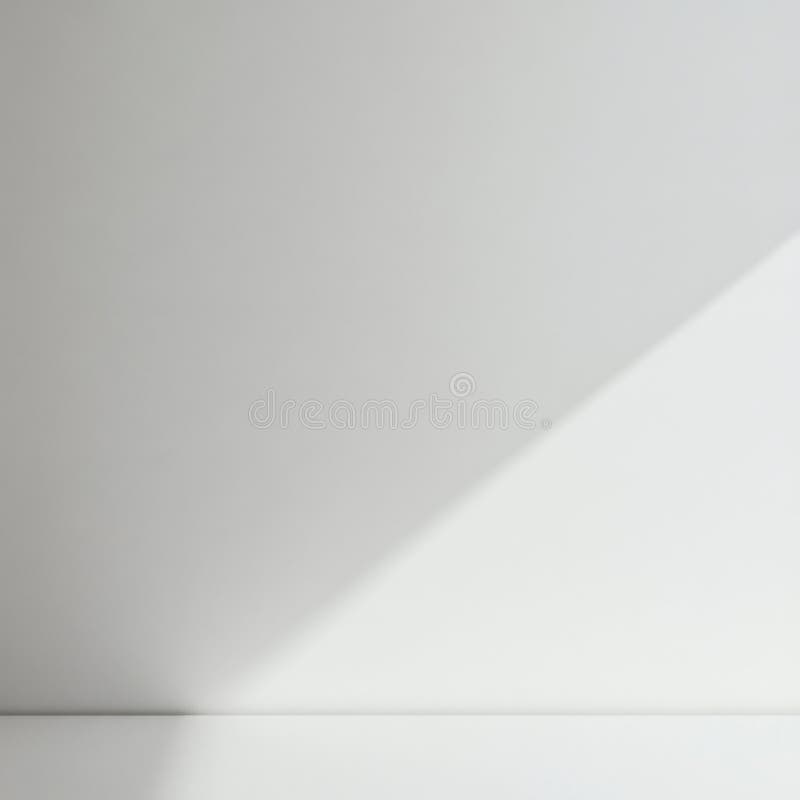 Minimalist White Wall with Soft Light and Shadow in a Modern Interior ...