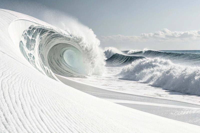 Minimalist White Wave Abstract Background for Website and Banner Design ...