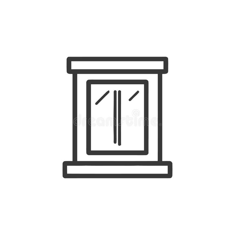 Modern Minimalist Elevator Icon Design: a Sleek, Simple Illustration of ...