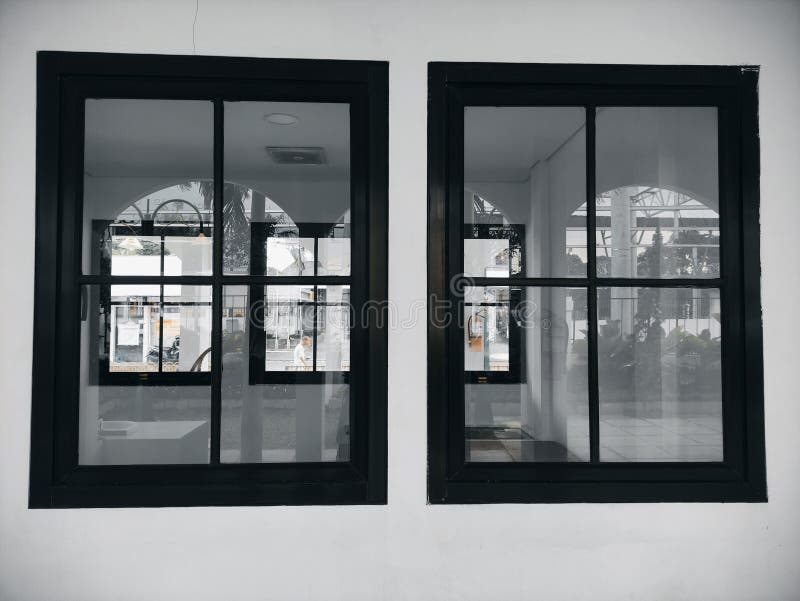 Minimalist Window in the Middle of the City Stock Image - Image of ...