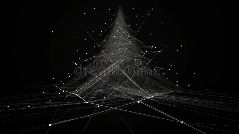 Minimalist Wireframe Christmas Tree Stock Photos - Free & Royalty-Free ...