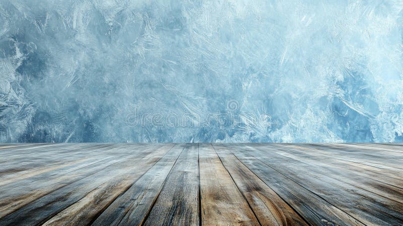 Minimalist Wooden Floor with Rich Grain Pattern and Empty Space Stock ...