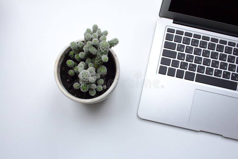 Minimalist Work Table , Modern Freelancer Work Place Stock Photo ...