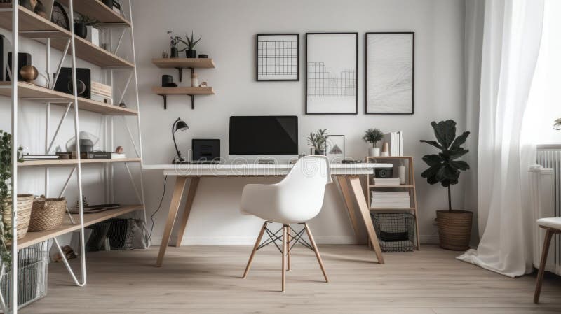 A Minimalist Workspace with a Focus on Organization and Productivity ...