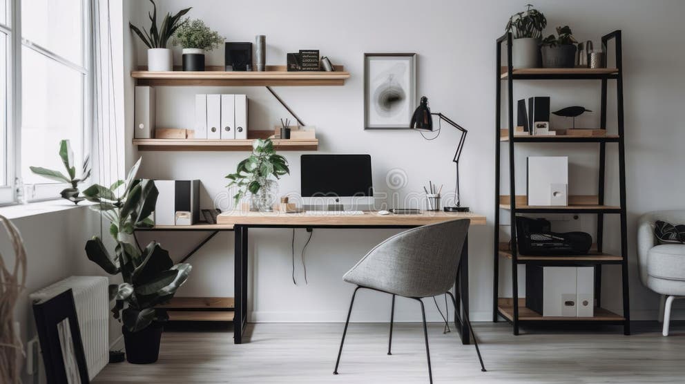 A Minimalist Workspace with a Focus on Organization and Productivity ...