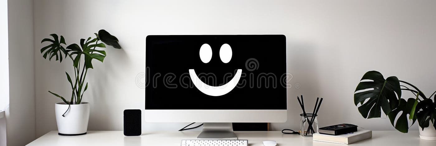 Face Computer Screen Stock Illustrations – 9,596 Face Computer Screen ...