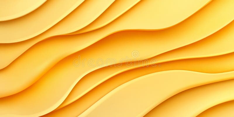 Minimalist Yellow 3D Wave Texture Pattern, Elegant Abstract Background ...