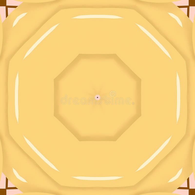 Minimalist Yellow Octagon with Soft Gradient Background. Stock ...