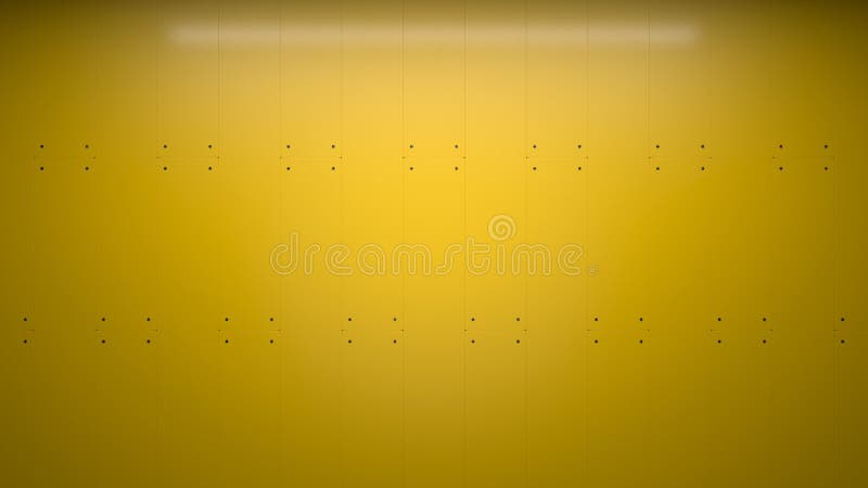 Minimalist Yellow Wall with Screws and Light Reflection As Background ...