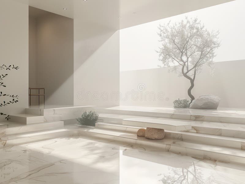 Minimalist Zen Garden Design Tranquil Interior Architecture with Simple ...