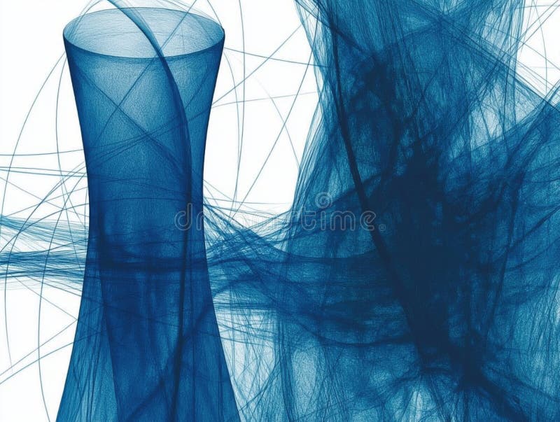 Minimalistic Abstract Art Featuring Overlapping Blue Textures and ...