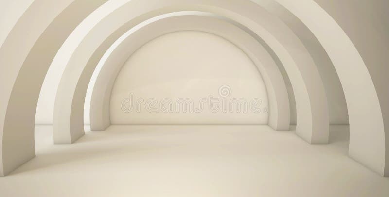 Minimalistic, Abstract Background with an Arch. 3d Render, Minimal ...