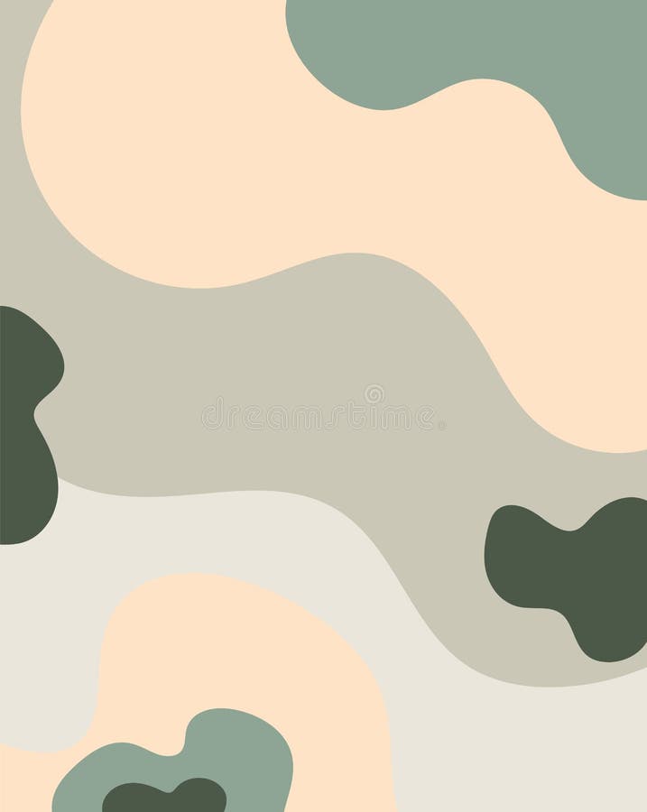 Minimalistic Vector Abstract Background in Earthy Tones Stock Vector ...