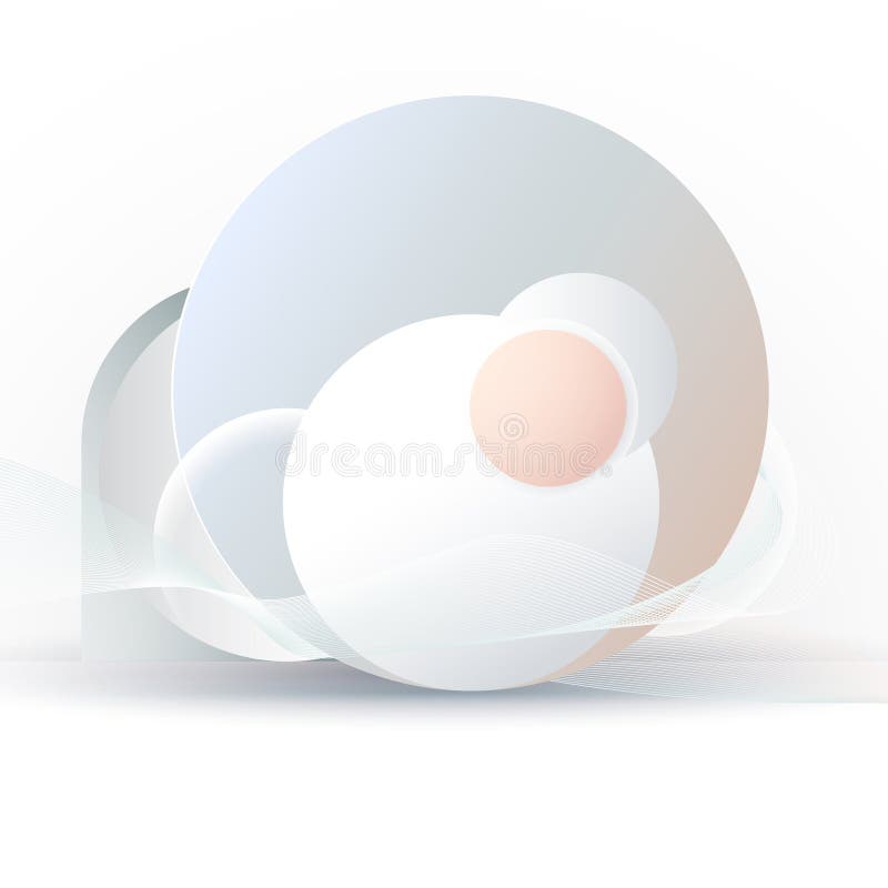 A Minimalistic Abstract Background, Geometric Shapes with Ample White ...