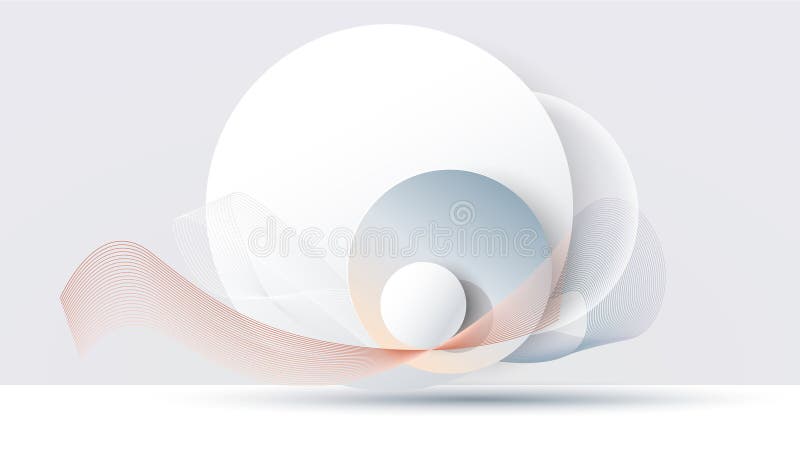 A Minimalistic Abstract Background, Geometric Shapes with Ample White ...