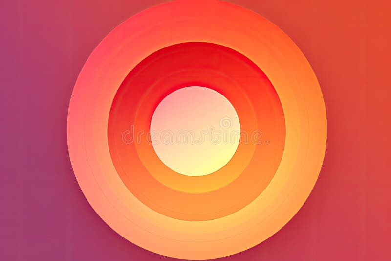Minimalistic Abstract Background with a Gradient Circle, Evoking a ...