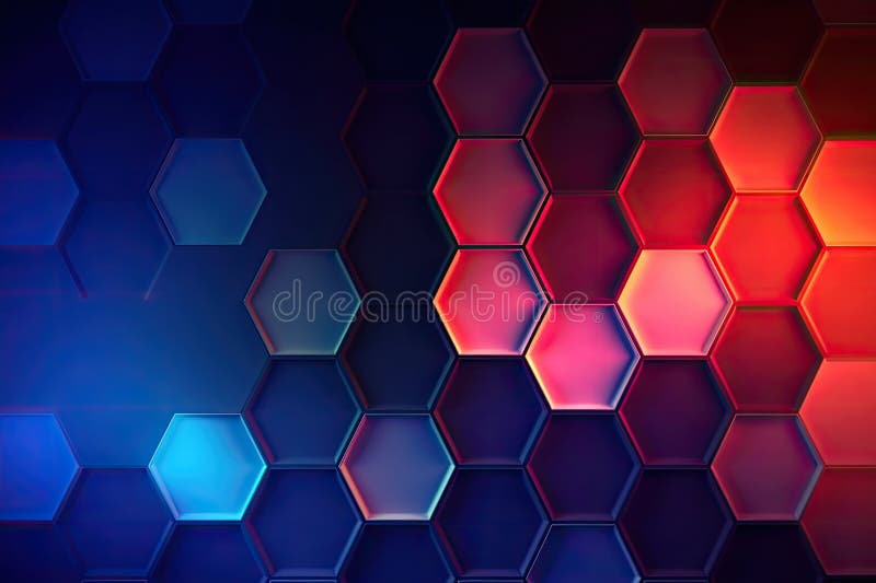 Minimalistic Abstract Background with a Gradient Hexagon, Representing ...
