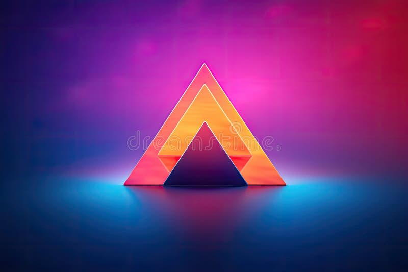 Minimalistic Abstract Background with a Gradient Triangle, Symbolizing ...