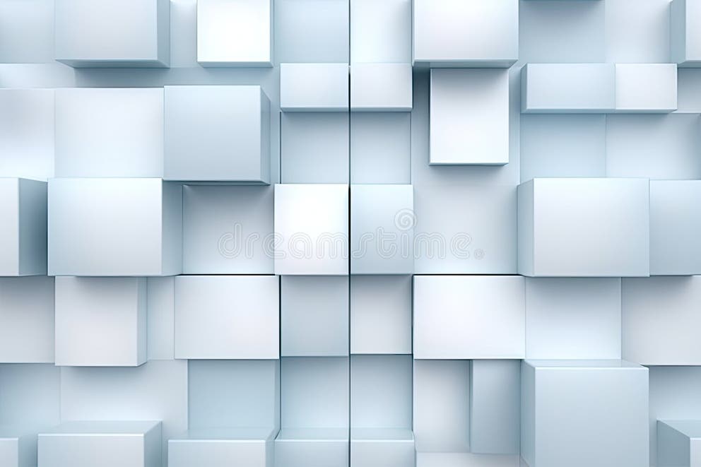 Minimalistic Abstract Background with a Grid of Squares, Creating a Sense of Order and Structure ...