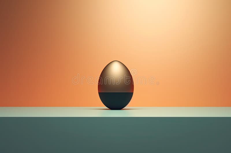 Minimalistic Abstract Background with a Single Ellipse, Representing ...