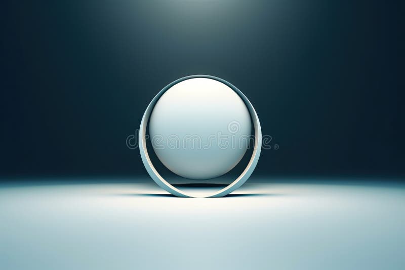 Minimalistic Abstract Background with a Single Ellipse, Representing ...