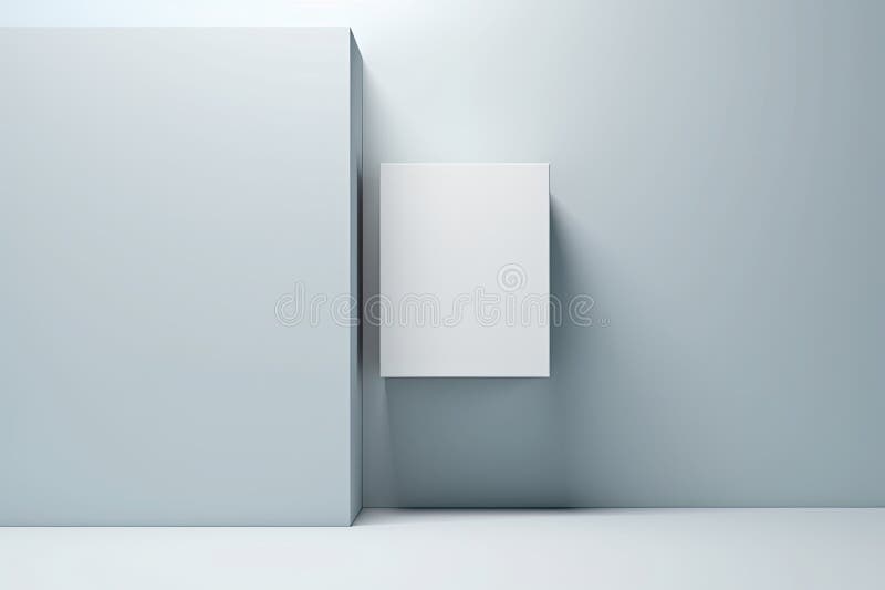 Minimalistic Abstract Background with a Single Square, Representing ...