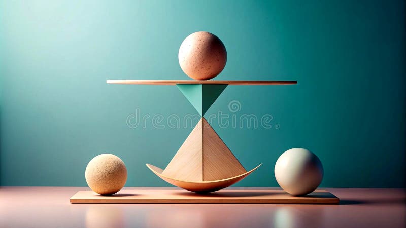 Abstract Illustration Exploring the Principles of Geometric Design Deep ...