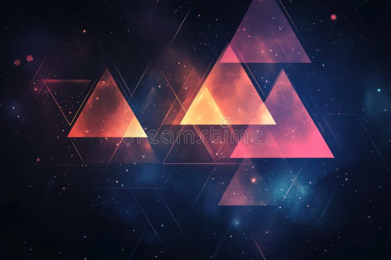 Minimalistic Abstract Dark Futuristic Background with Geometric Overlay ...