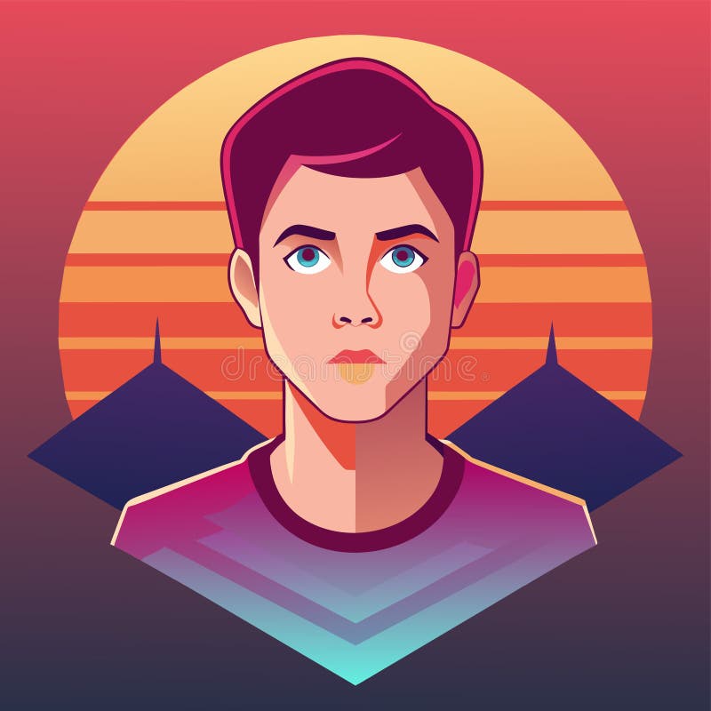 A Minimalistic Abstract Design Featuring a Stylized Heart Made of ...