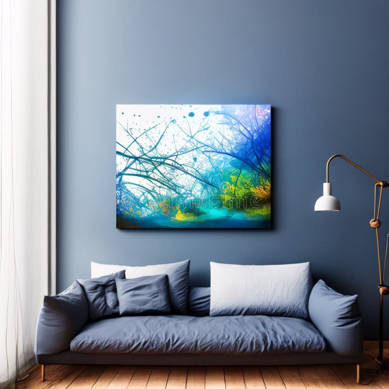 Minimalistic Abstract Gentle Light Blue Background for Product ...