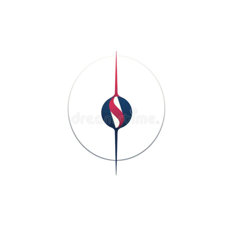 Minimalistic Abstract Graphic Logo of Needle and Thread Stock ...