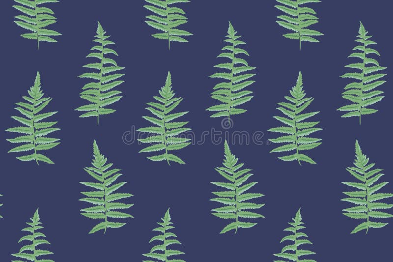 Minimalistic Abstract Seamless Pattern with Green Shape Leaves Branches ...