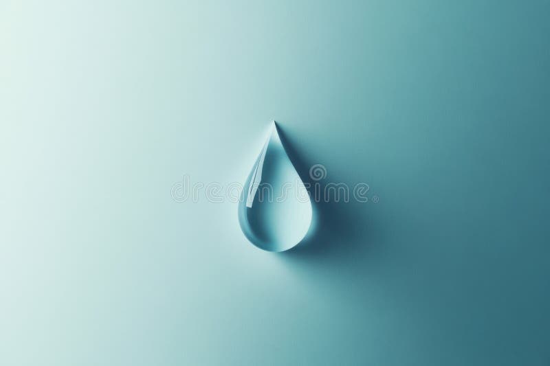 Minimalistic Abstract Teardrop on Textured Surface for Modern Design ...